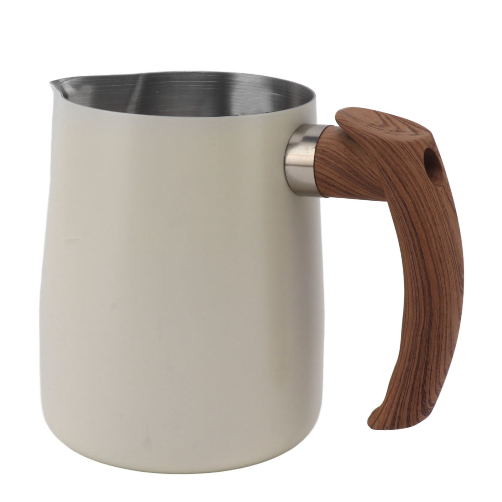 Milk Frothing Cup Inner Scale 304 Stainless Steel Dripless Spout Coffee ...