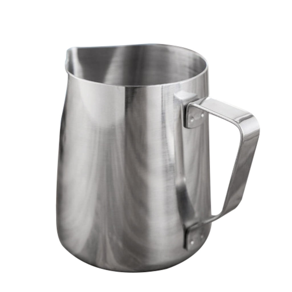 Milk Frothing Pitcher 20oz - 600ml, Stainless Steel Espresso Steaming ...