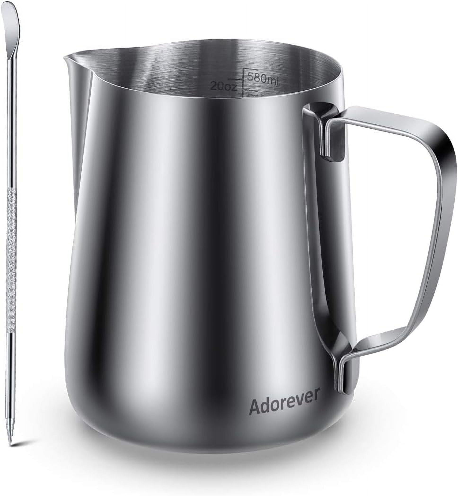 Milk Frothing Pitcher 350ml/600ml/900ml/1500ml (12oz/20oz/32oz/50oz ...