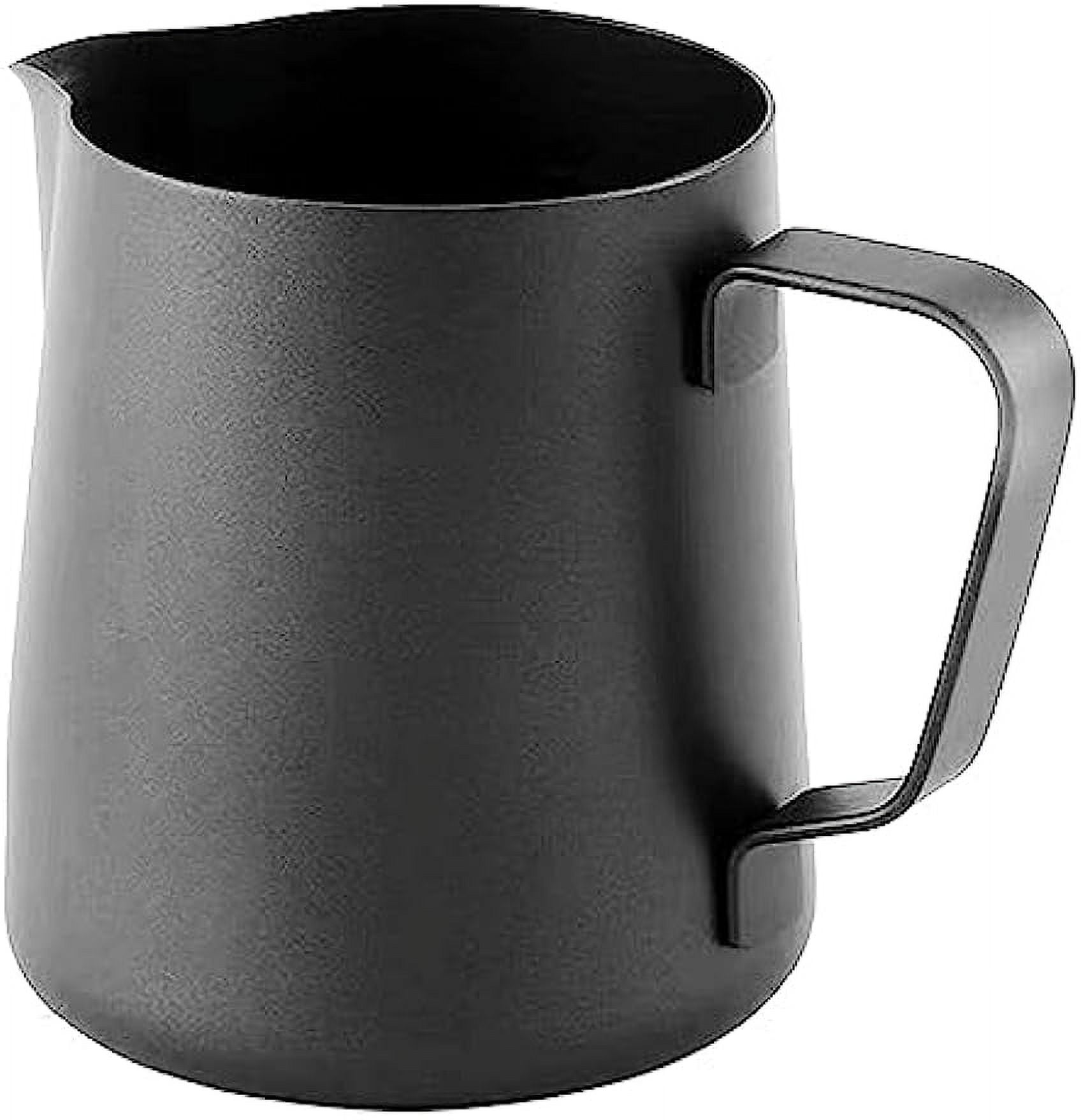 Milk Frothing Pitcher Stainless Steel Espresso Steaming Pitchers, 12OZ ...