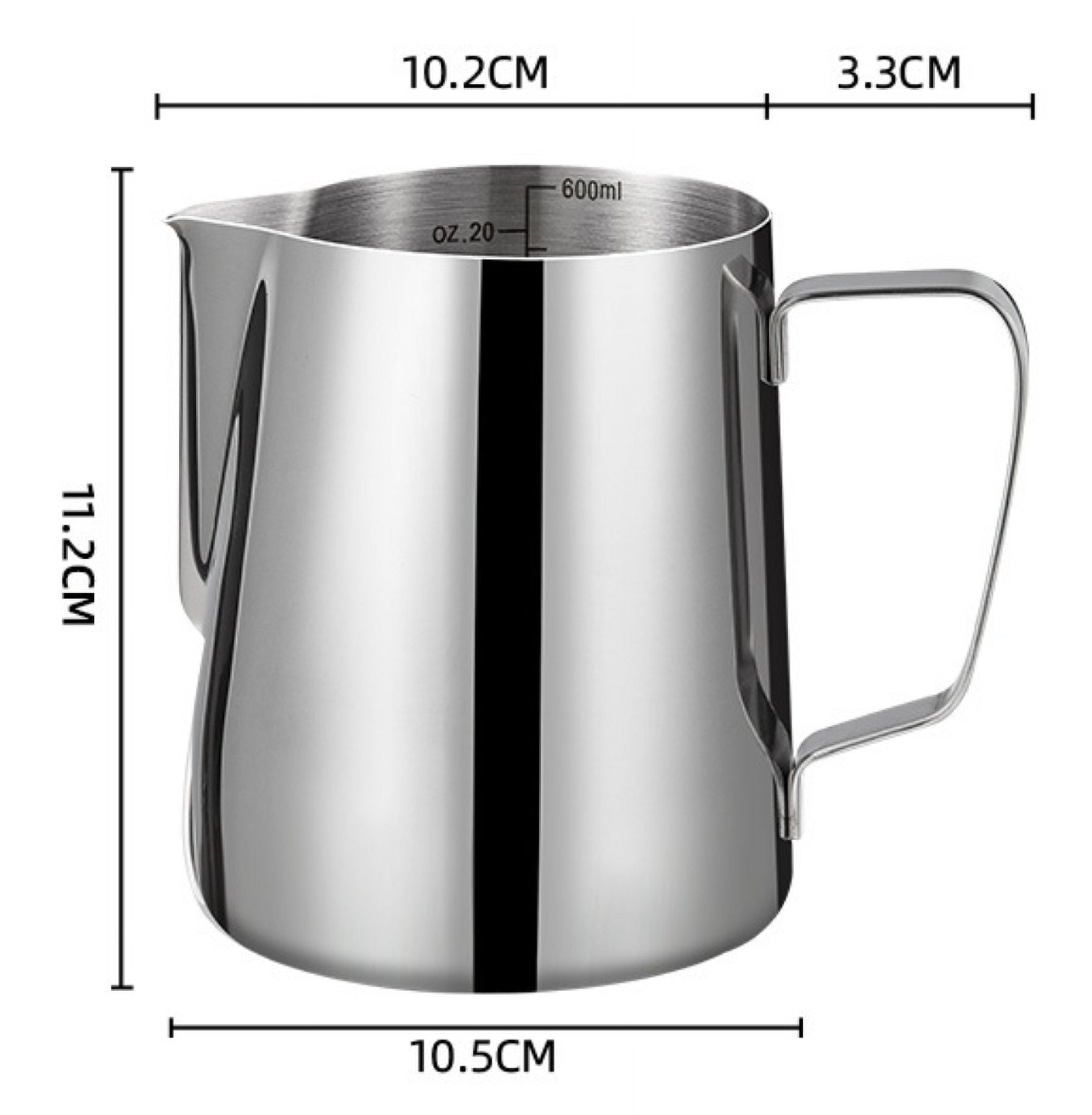 Milk Frothing Pitcher, Steaming Pitchers Stainless Steel Milk Coffee ...