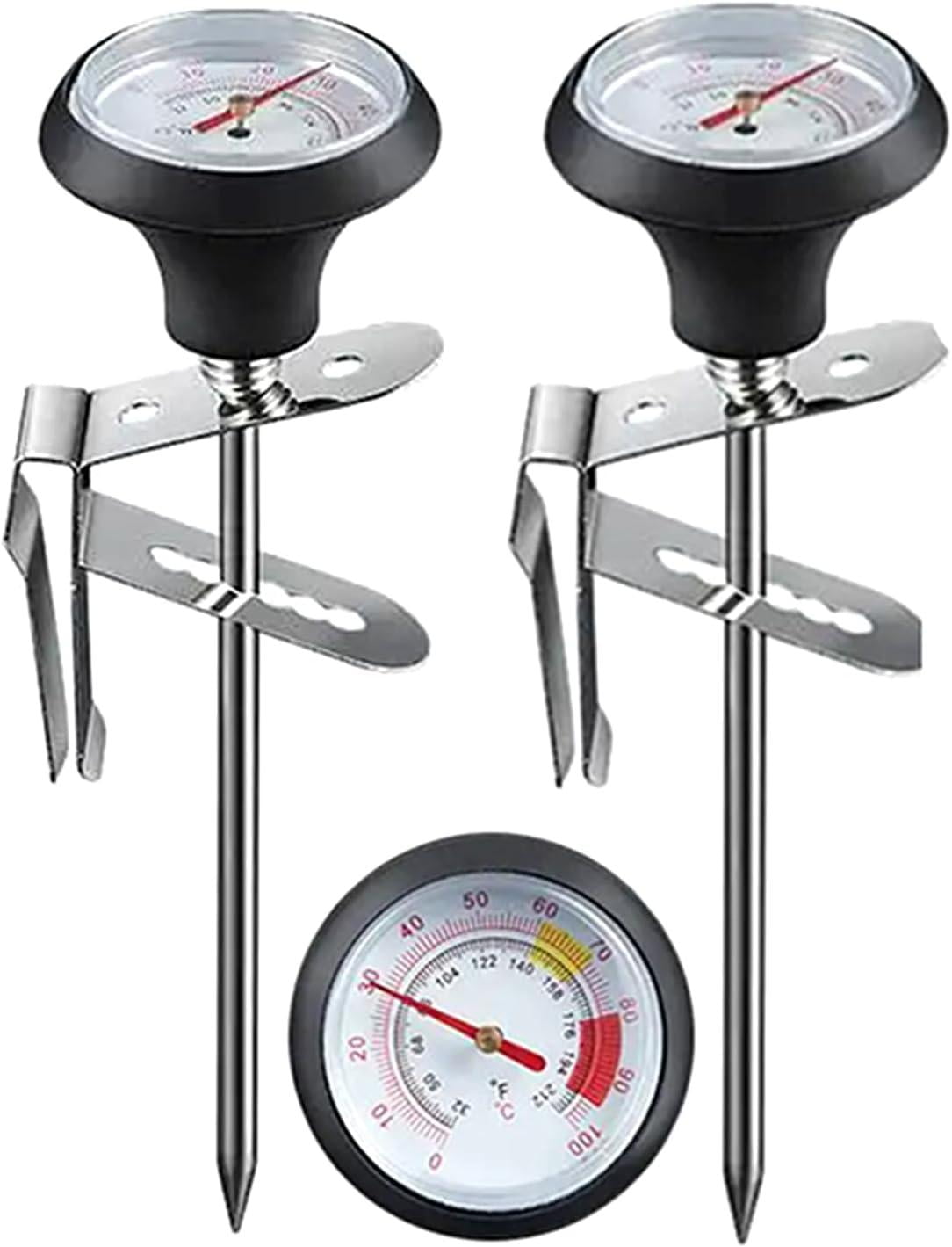 Milk Frothing Thermometer 2 Packs for Coffee Chocolate Cappuccino ...