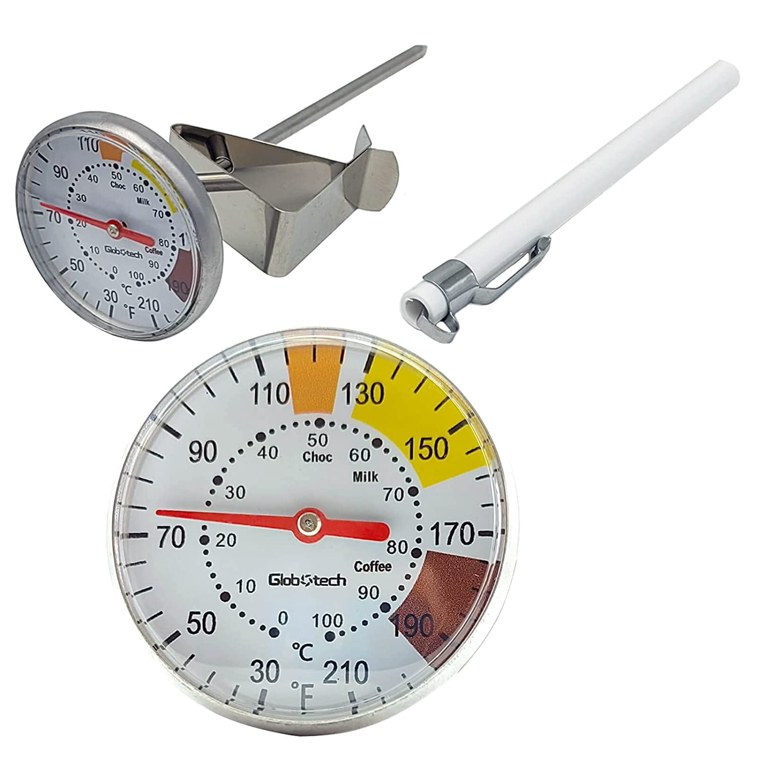 Milk Frothing Thermometer for Coffee Chocolate - Cappuccino Frothy Milk ...