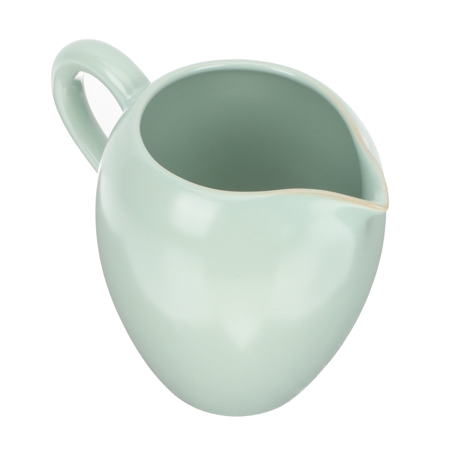 WORGEOUS Coffee Cream Pitcher Ceramic 1Pack in Light Green for Indoor ...
