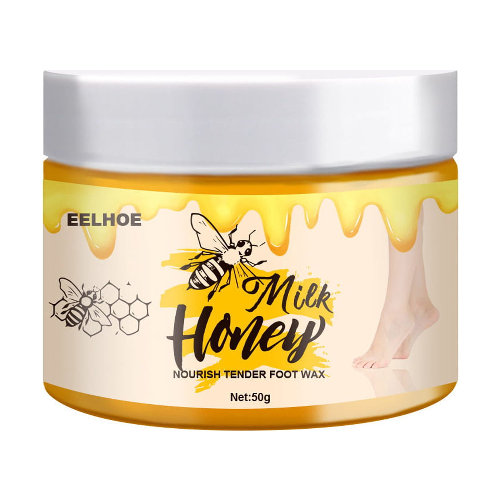 Milk Honey Foot wax Remove dead skin calluses Tender feet Exfoliate ...