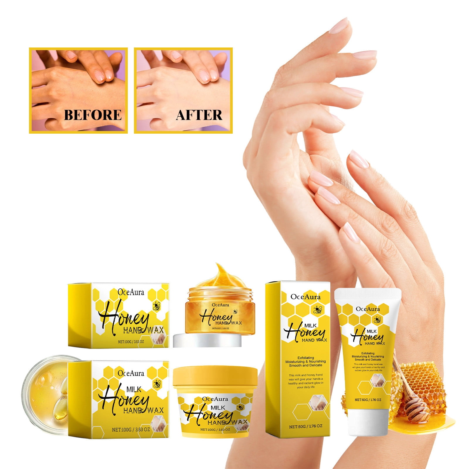 Milk Honey Hand Wax Mask | Nourishing Moisturizing Exfoliating ...