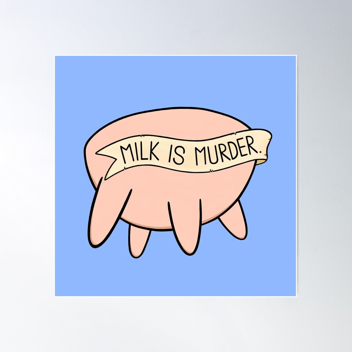 Milk Is Murder - Udders Poster Wall Art, Modern Wall Decor For Living ...