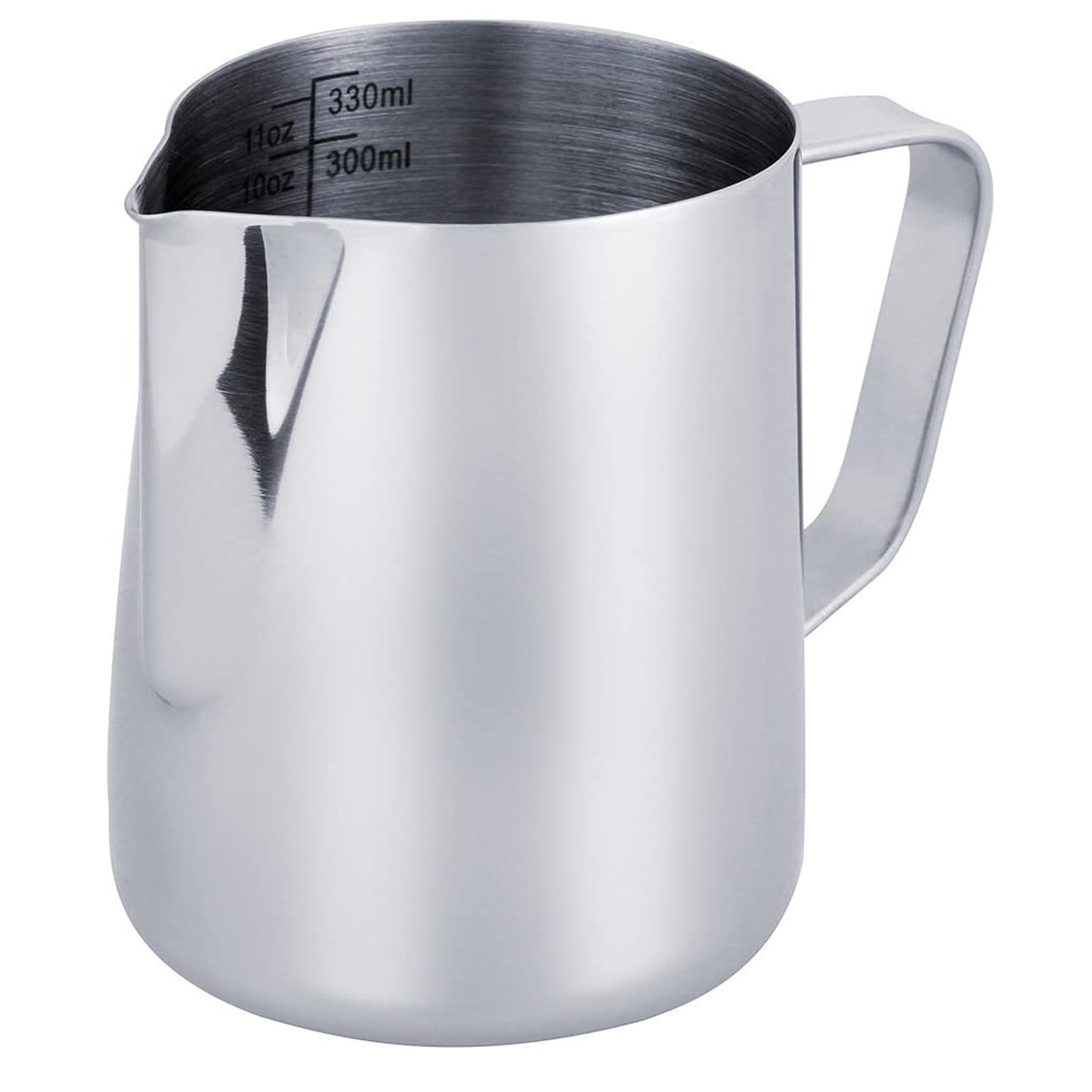 Milk Jug 350ml / 12 Fl, Stainless Steel Milk Pitcher, Milk Frothing Jug For Making Coffee ...