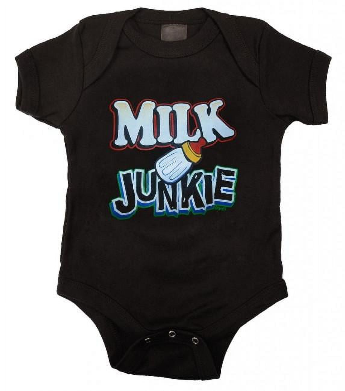 Milk Junkie Funny Baby Bodysuit - Walmart.com