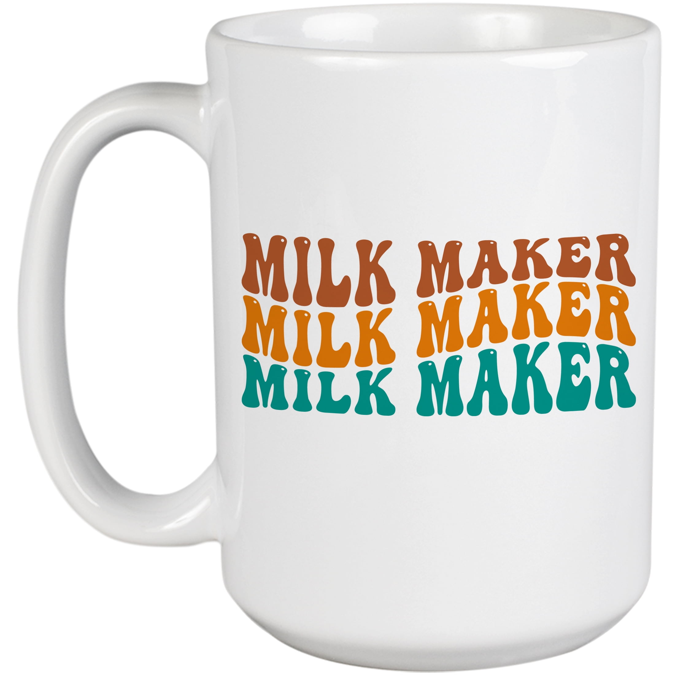 Milk Maker, Dairy Farmer or Breastfeeding Mom Themed, Groovy Retro Wavy ...