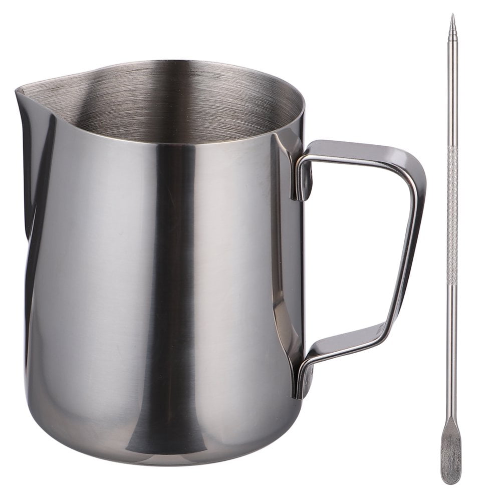 Milk Pitcher Cup Frothing Jug Steaming Frother Coffee Stainless Steel ...