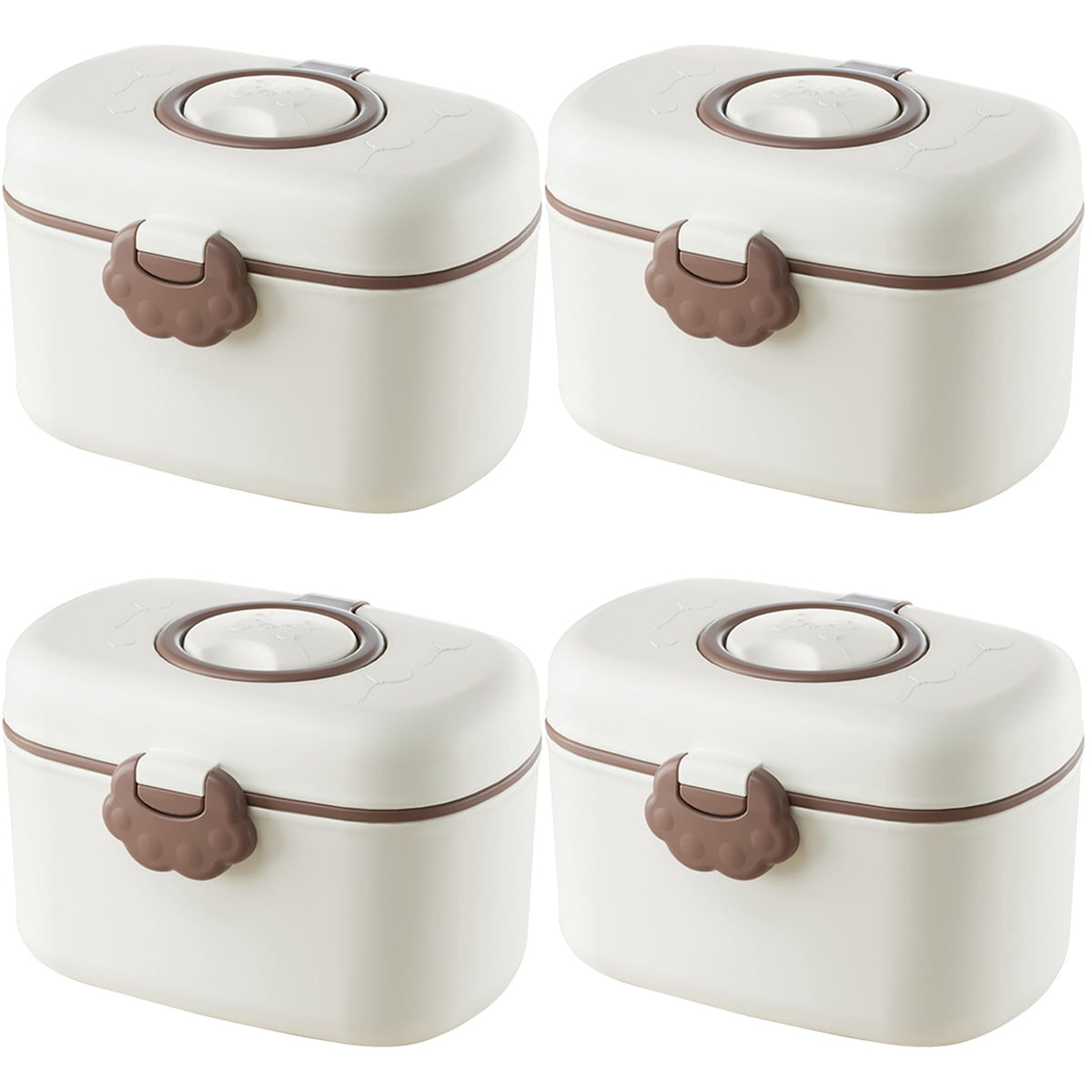 Milk Powder Box 4 Sets Baby Snack Container Travel Formula Dispenser ...