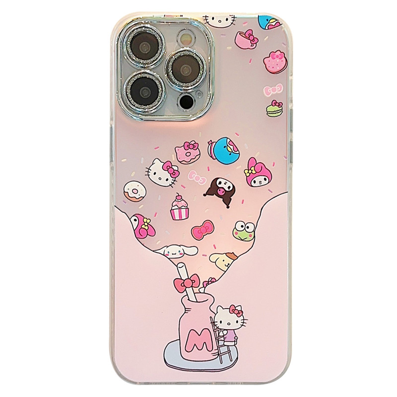 Milk Sanrio Hello Kitty Cat Kawaii Sanrio Phone Case for iPhone 11 12 ...