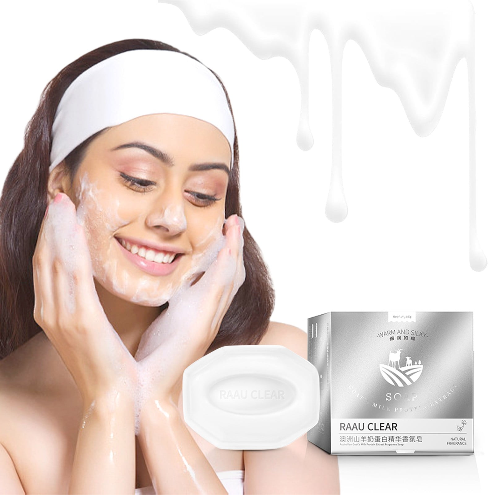 Milk Soap Bar for Face Wash Bath Shower | Hydrating Lanolin Enriched ...