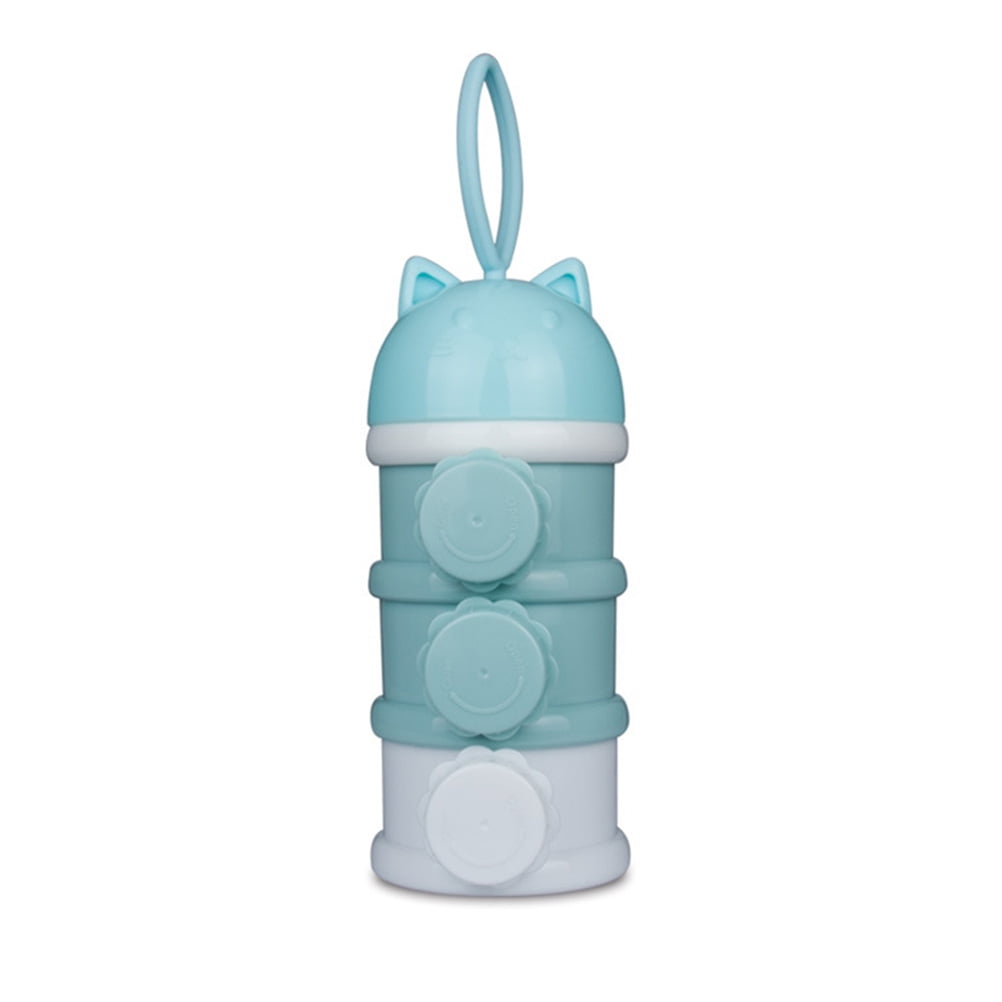 UKCOCO 1Pack Travel Powder Container 7.5*2.9*7.1in Rectangular 3 Layers ...