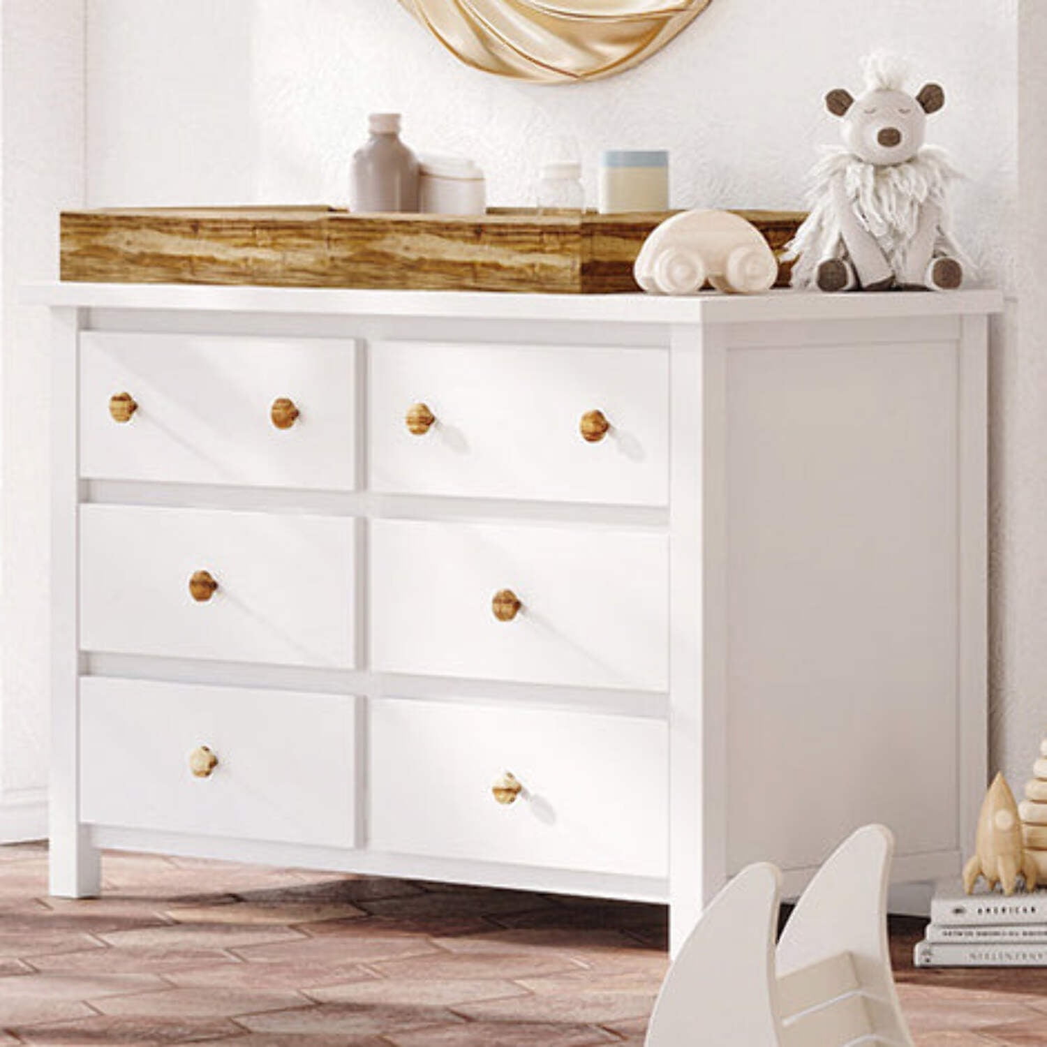 Milk Street Baby Branch Changer Tray in Acacia GREENGUARD GOLD ...