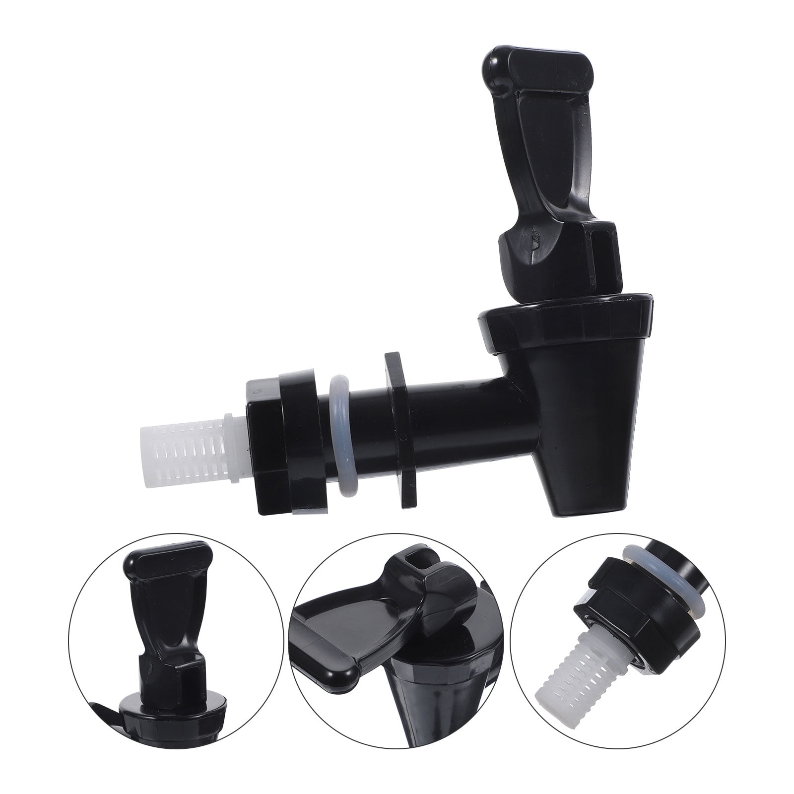ETEREAUTY Non-Drip Stainless Steel Faucet for Beverage Buckets Black ...