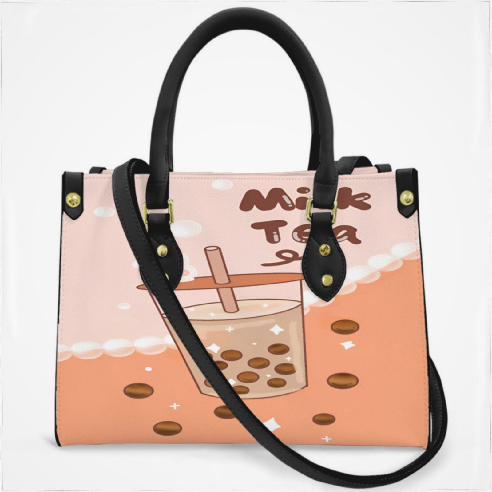 Milk Tea Drink Cute Design Cross Body Bags For Women Small Leather ...
