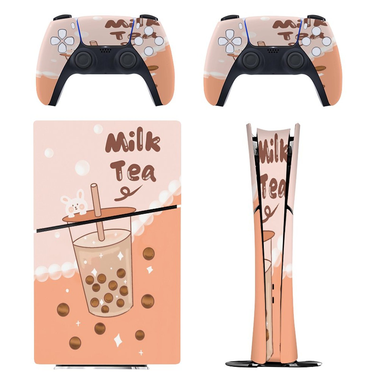Milk Tea Drink Cute Design PS5/PS5 Pro/PS5 Slim Digital Disc Skin ...