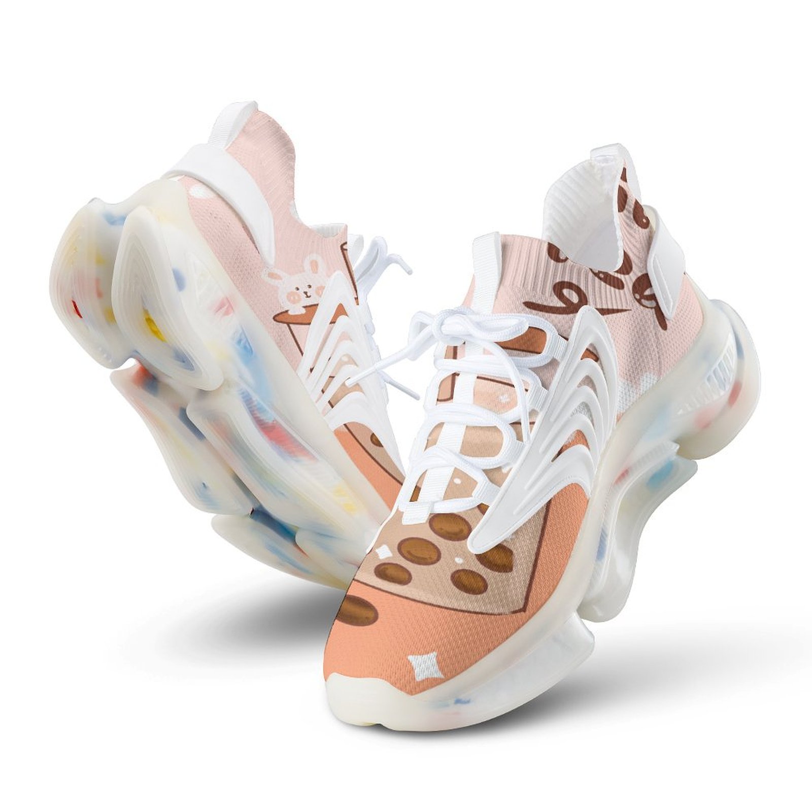 Milk Tea Drink Cute Design Walking Shoes for Men Woman Lightweight ...
