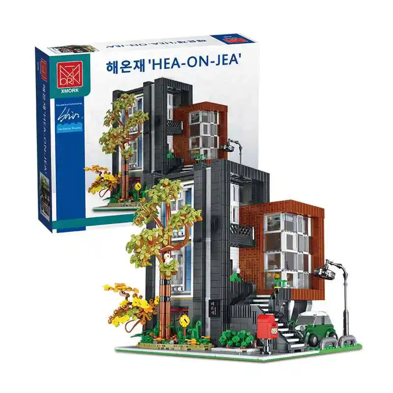 Milk Tea Shop Building Blocks Modern Villa Modular City Architecture ...