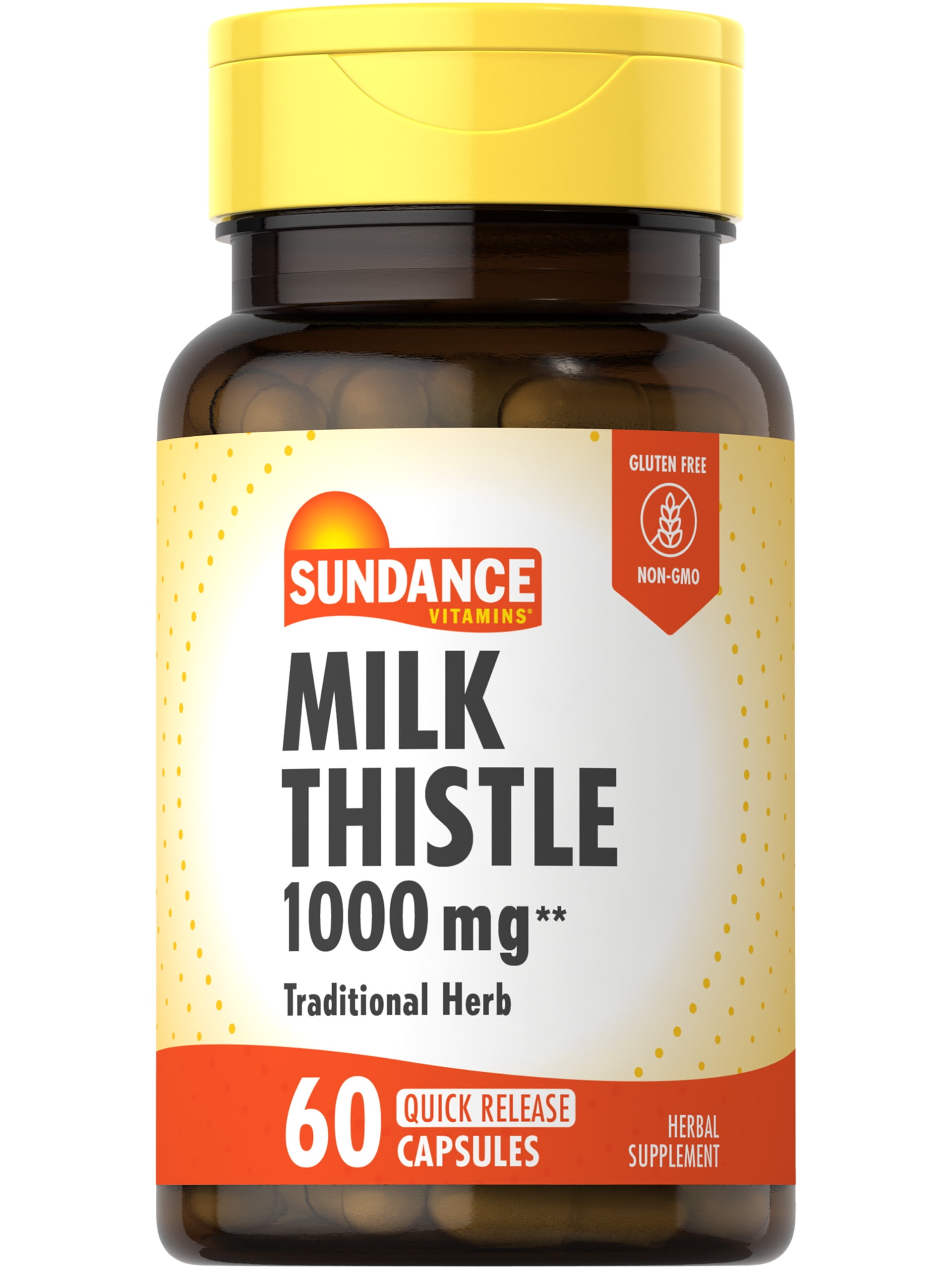 Milk Thistle 1000mg | 60 Quick Release Capsules | Herbal Supplement ...