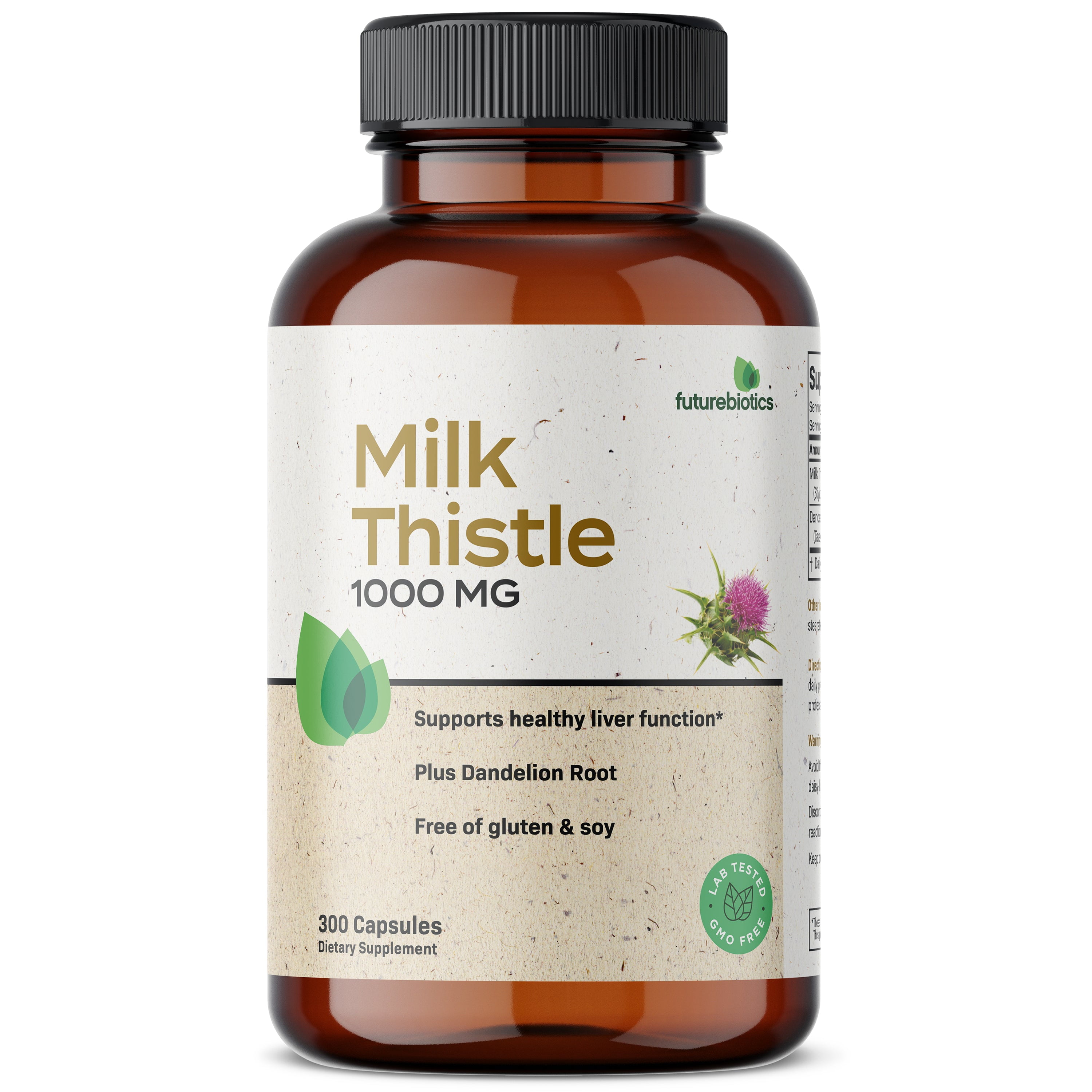 Milk Thistle 1000mg Silymarin Marianum & Dandelion Root Liver Health ...