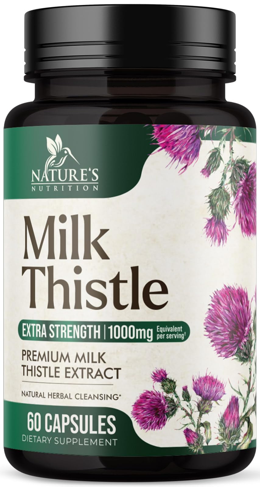 Milk Thistle & Dandelion Root Liver Cleanse Detox & Repair - 1000mg ...