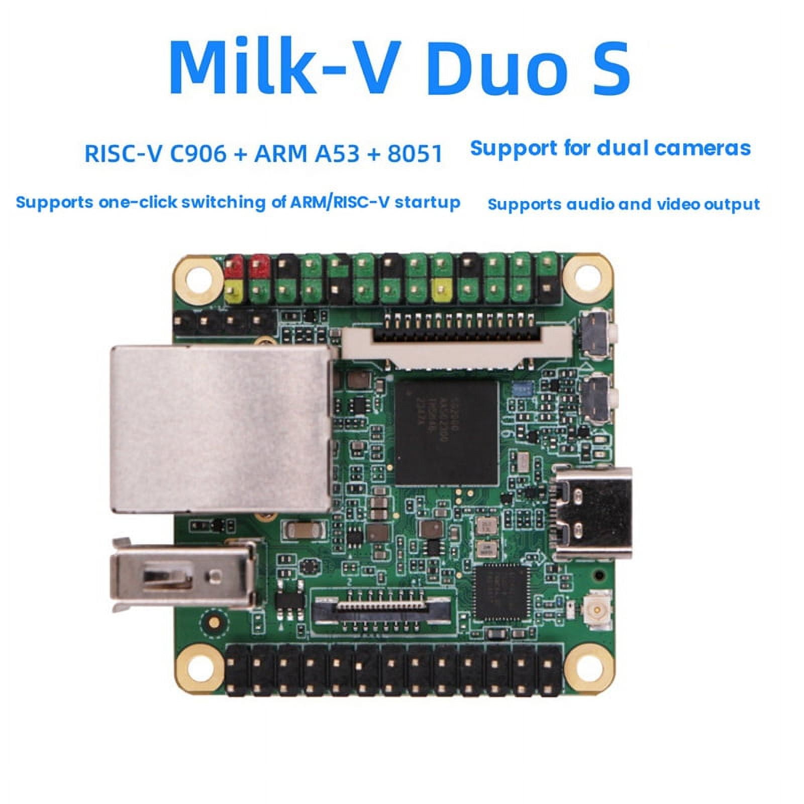 Milk-V Duo S 512M-WIFI Development Board RISC-V Linux WiFi6/BT5 100Mbps ...