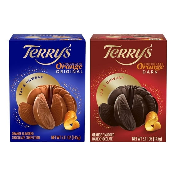 Milk and Dark Chocolate Orange Ball Bundle – 2 Pack Citrus Flavor Treat ...