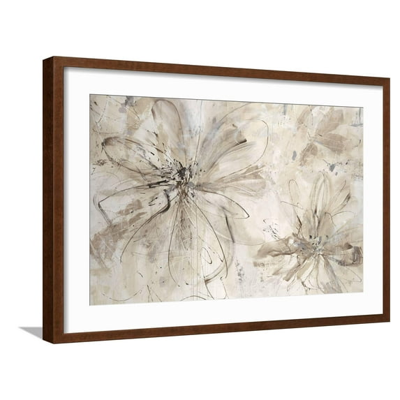 Art.com Milk and Honey Floral Giclee Print by Jodi Maas, Brown Frame ...