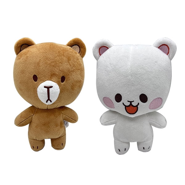Milk and Mocha Bear Plush Toy 8 inch - Cute Milk Plush Cartoon Anime ...