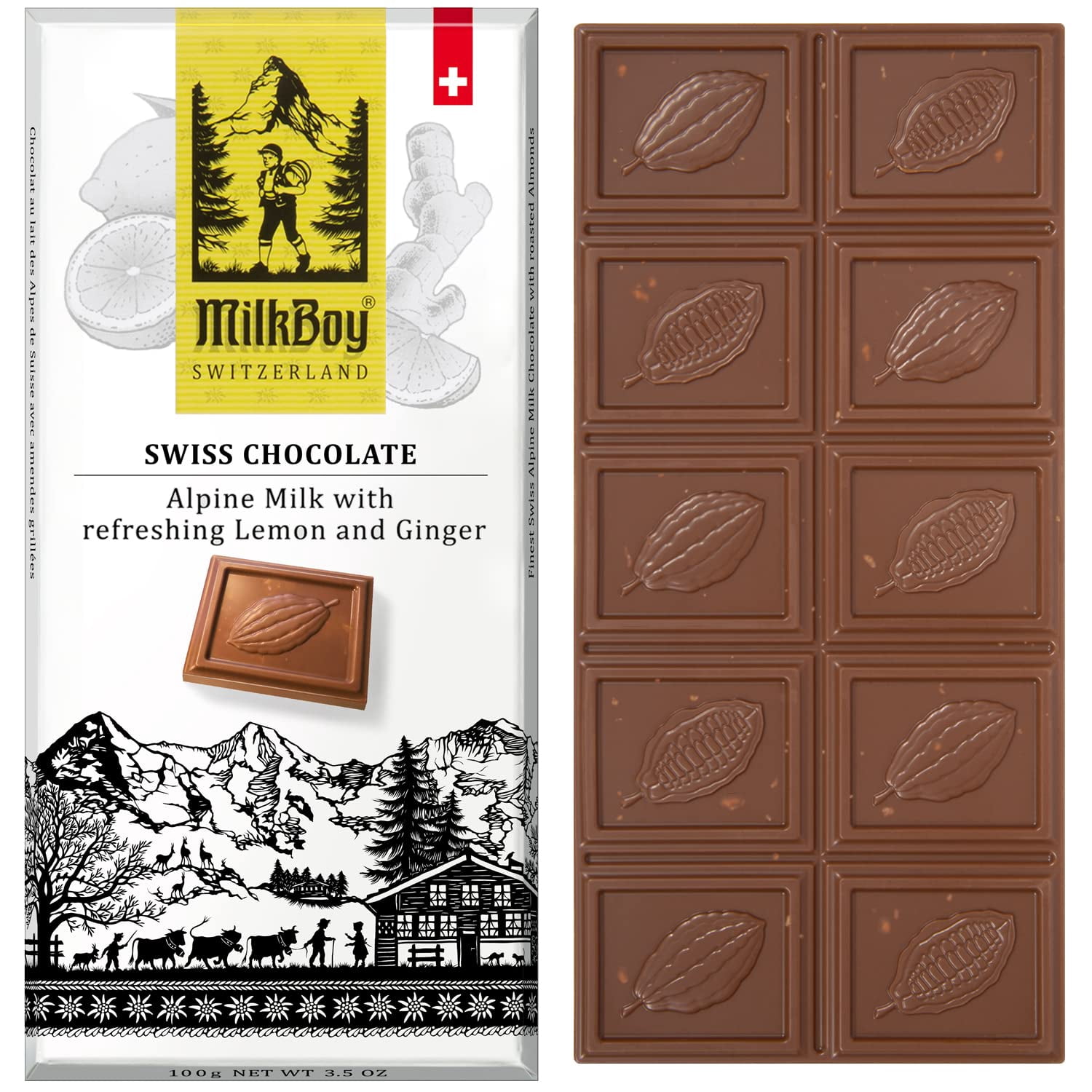 MilkBoy Swiss Chocolates - Alpine Milk Chocolate Bars with Refreshing ...
