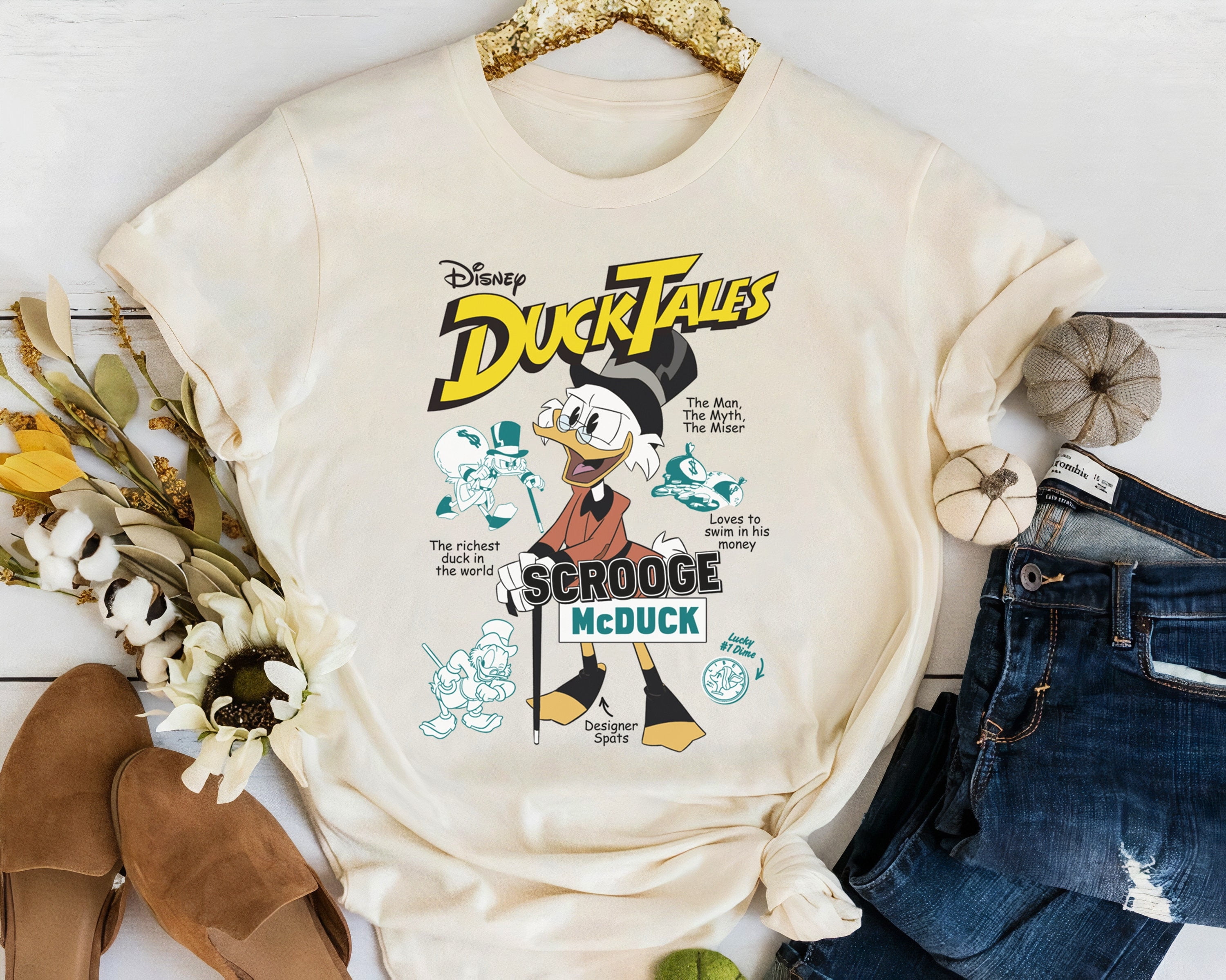 MilkCho Disney Duck Tales Scrooge McDuck Comic Cover T-Shirt, Animal ...