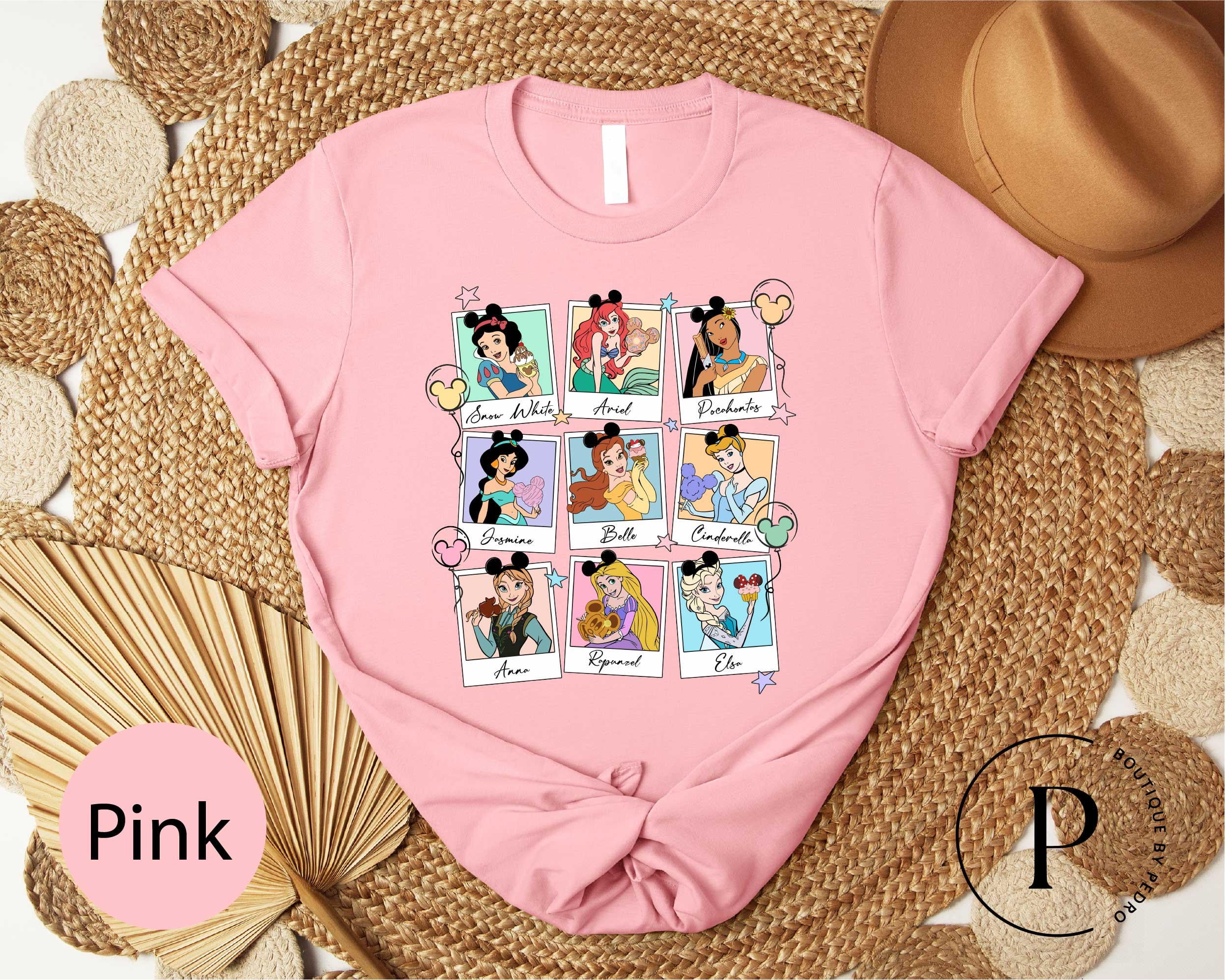MilkCho Disney Princess Sweatshirt, Disney Girl Trip Matching Shirt, Princesses Squad Kids Tee ...