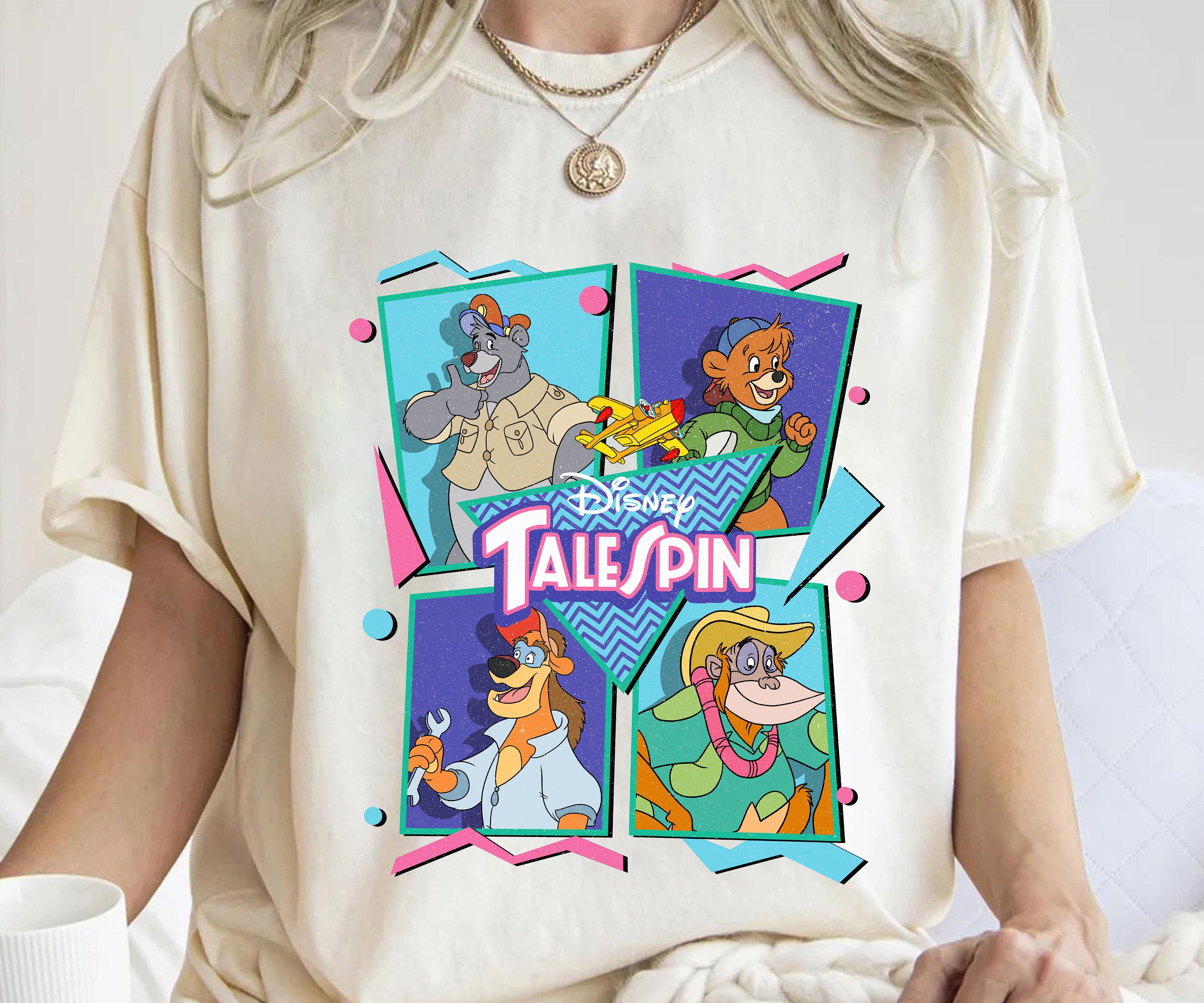 MilkCho Disney Talespin Characters Group T-Shirt, Talespin Squad T ...