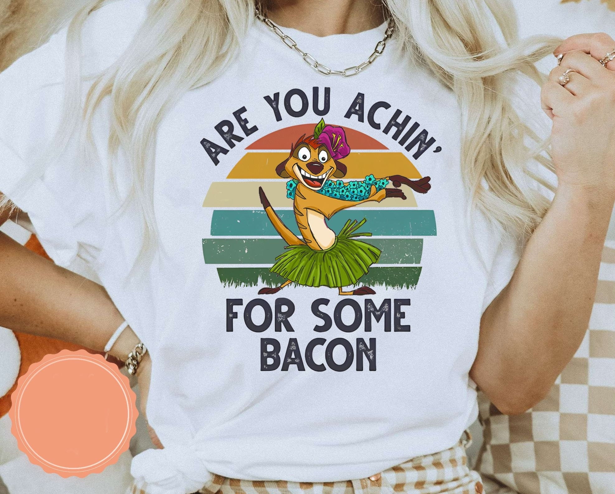 MilkCho Funny Timon Achin' For Some Bacon Retro Shirt, Disney The Lion ...