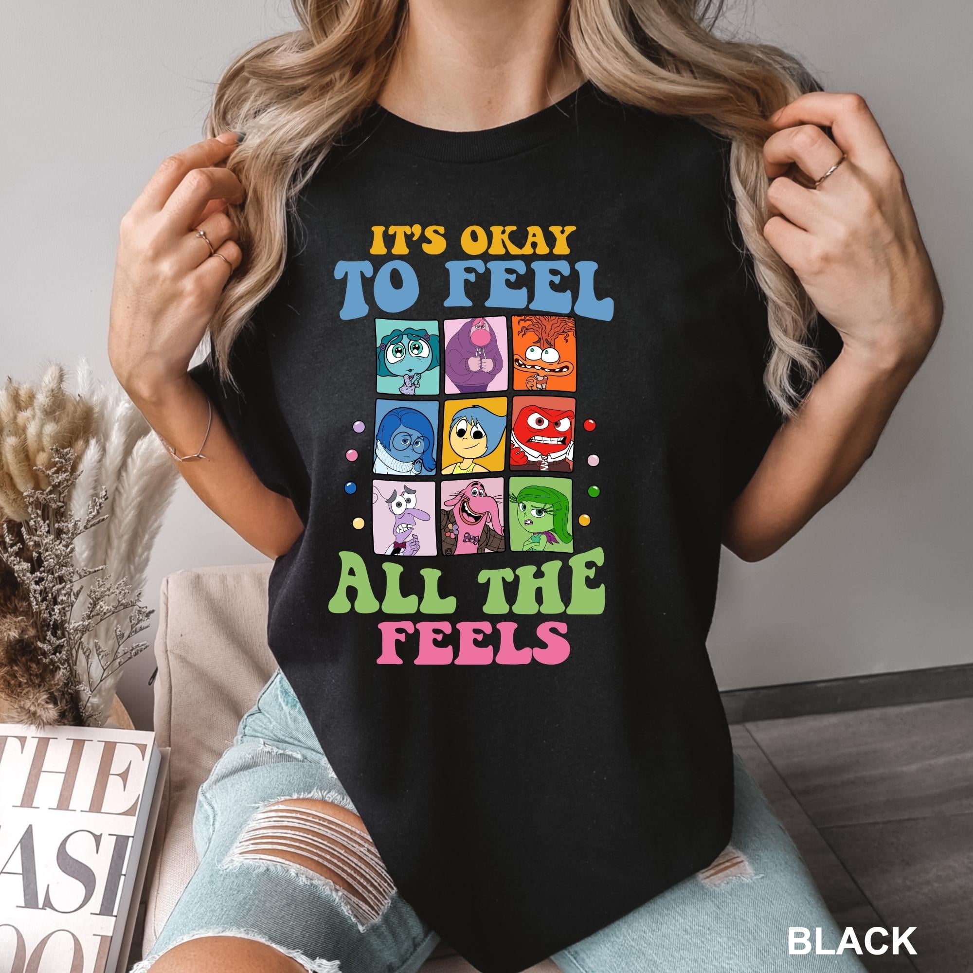 MilkCho Inside Out 2 It'S Ok To Feel All The Feels Shirt, Pixar Inside ...