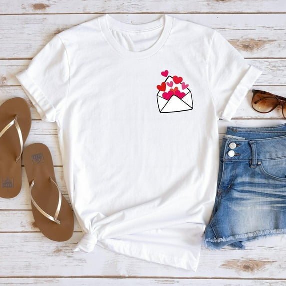 MilkCho Love Letter Heart Shirt, Valentine's Day Gift - Walmart.com