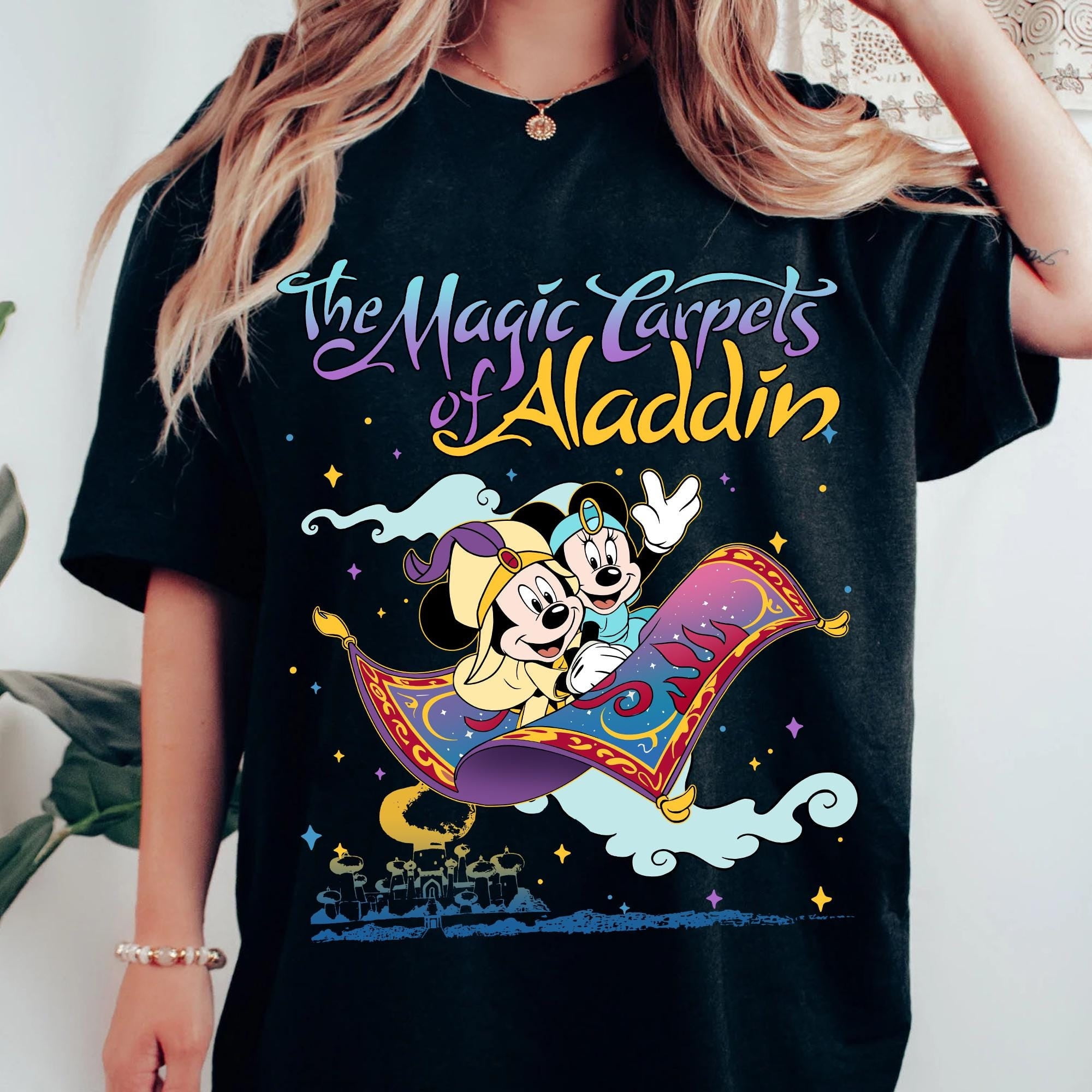 MilkCho Mickey And Minnie As Jasmine And Aladdin Agrabah Bazaar Shirt ...