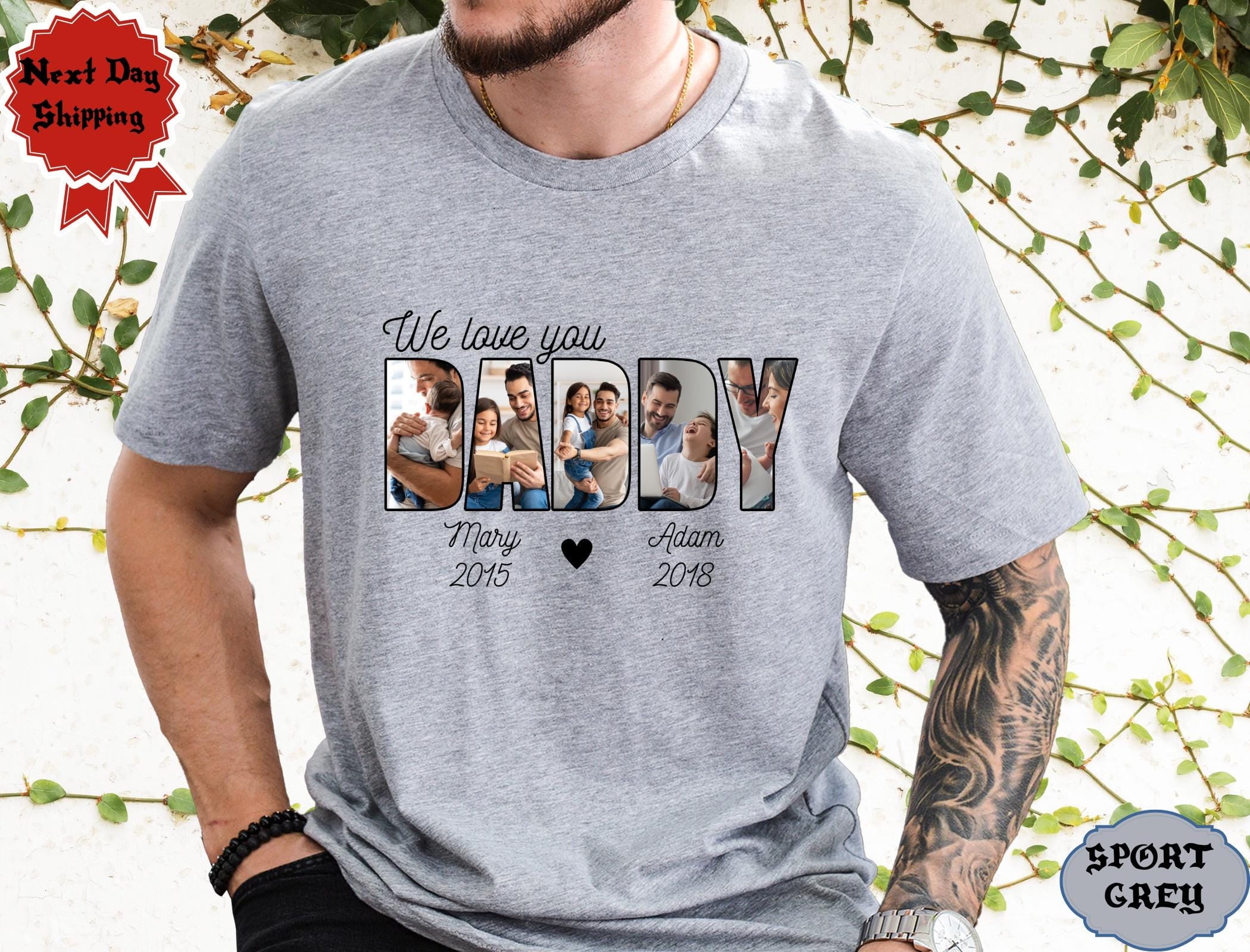 MilkCho Personalized Father's Day Shirt, Our First Father's Day, Custom ...