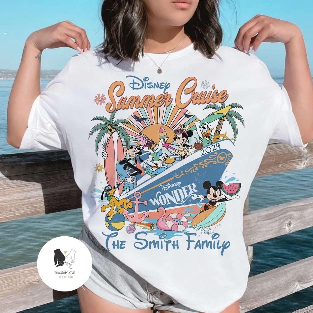 MilkCho Personalized Mickey and Friends Summer Cruise 2025 Shirt ...
