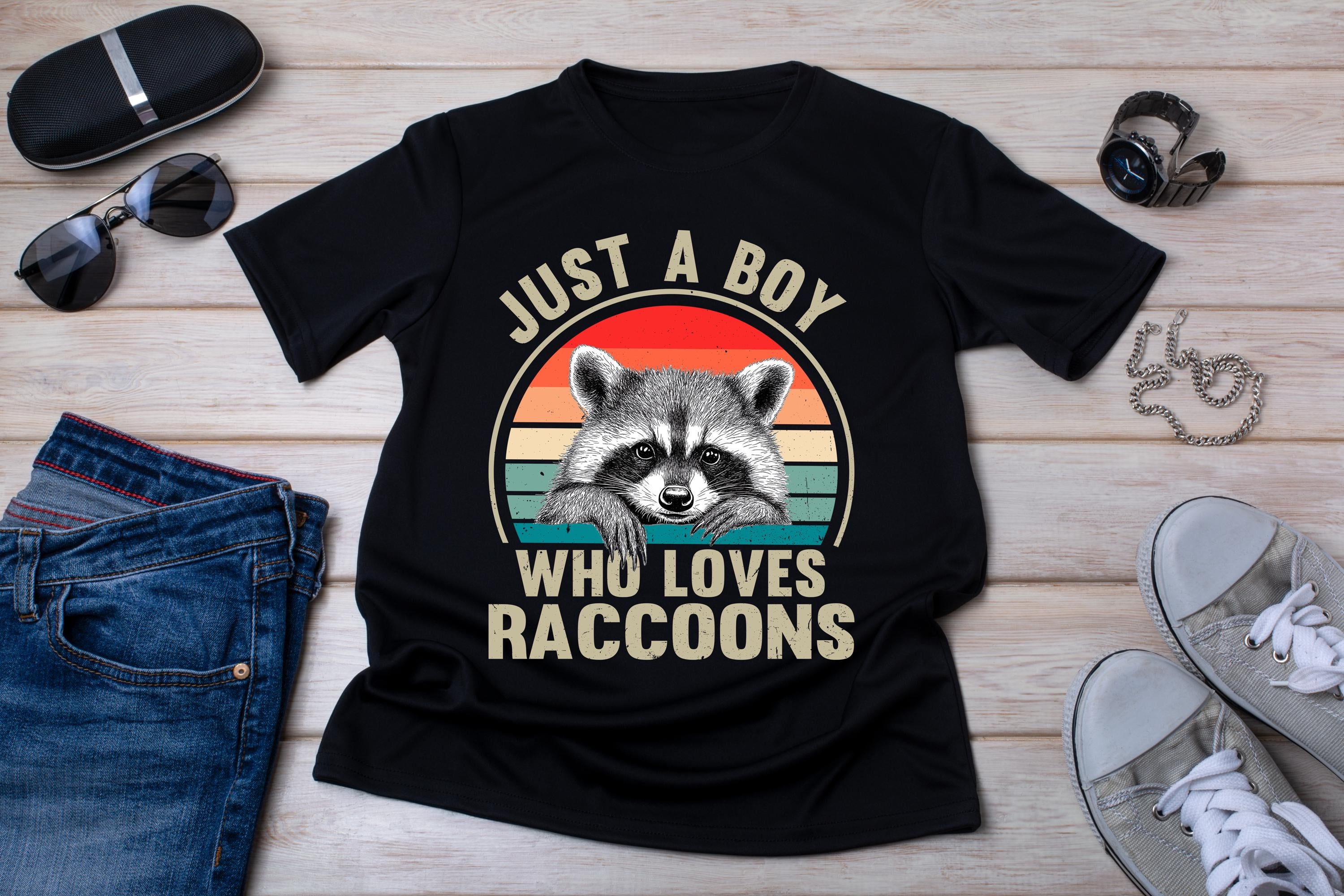 MilkCho Raccoon Lover Shirt: Trash Panda Tee, Zookeeper Gift - Walmart.com