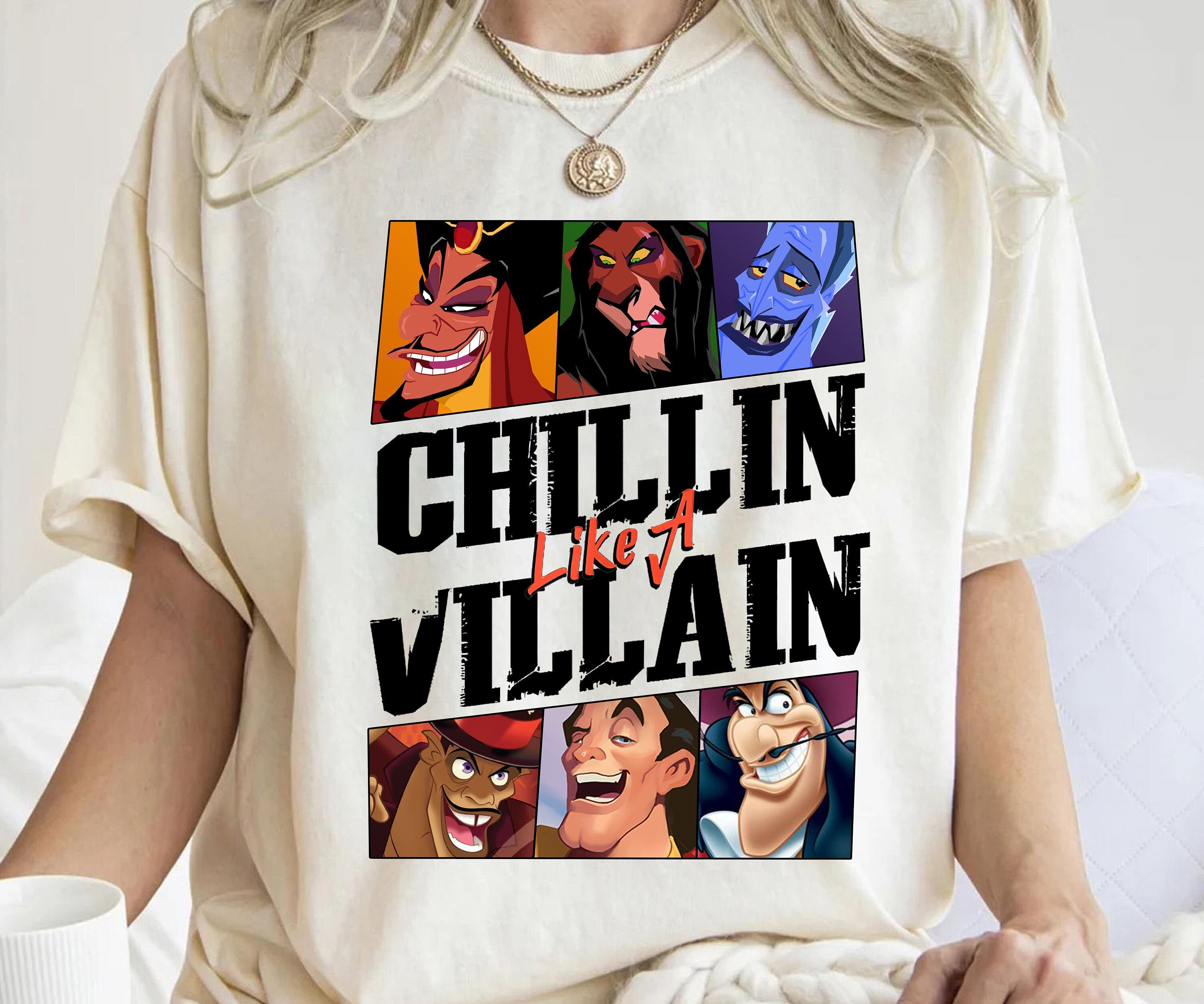 MilkCho Retro Disney Villains Group Shirt, Chillin Like A Villain Bad ...