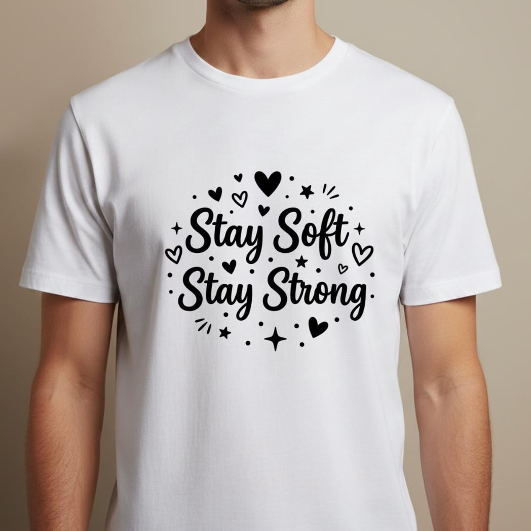 MilkCho Stay Soft Stay Strong T-Shirt | Viral T-Shirt Design | Quote ...