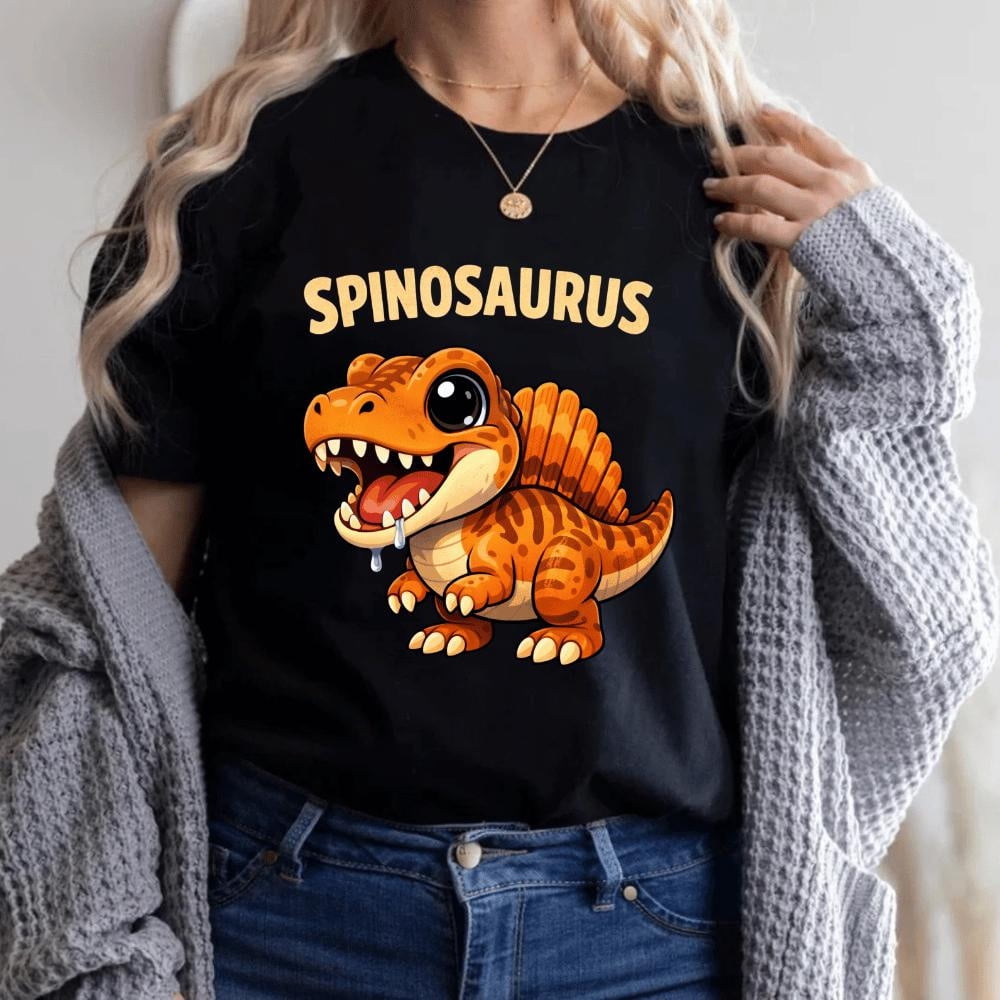 MilkCho Women's Spinosaurus Mirabilis Dinosaur T-Shirt, Paleontology ...