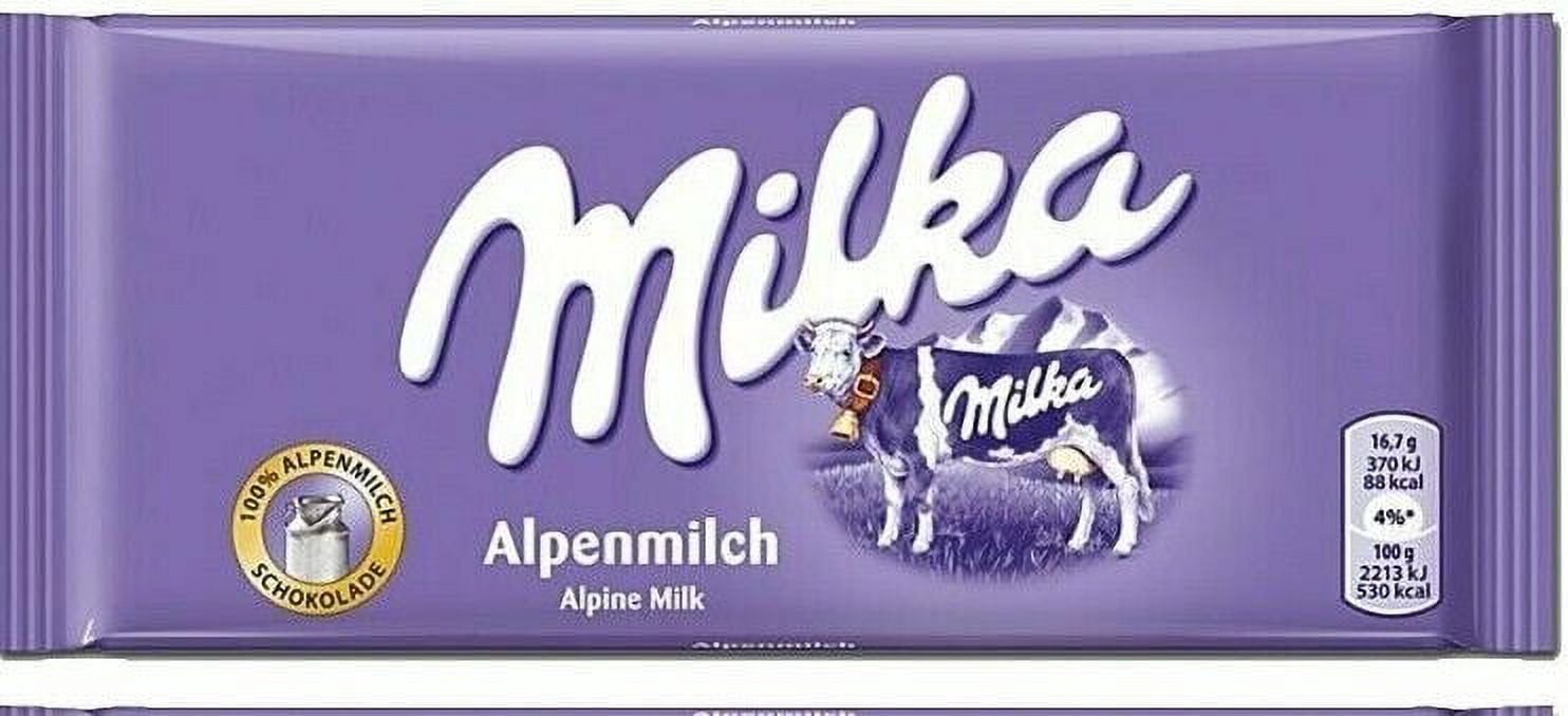 Milka Alpenmilch Alpine Milk Bar 4 Count Candy Bars 3.5oz - FREE ...