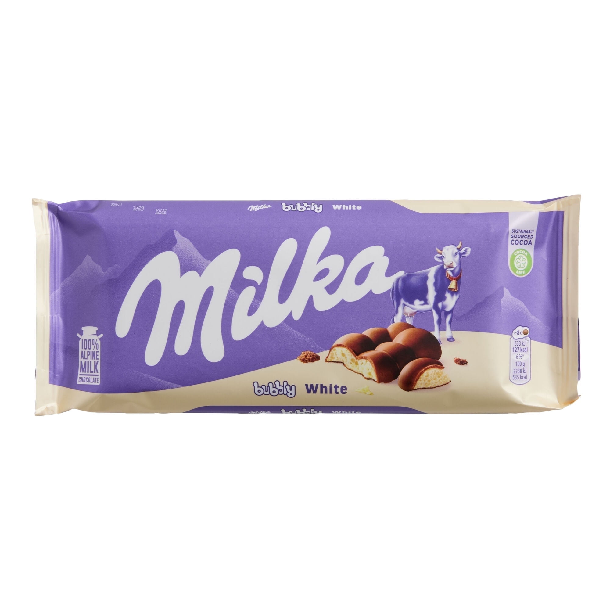 Milka Bubbly White Milk Chocolate Bar 3.5 oz 2 ea Pack of 3 - Walmart.com