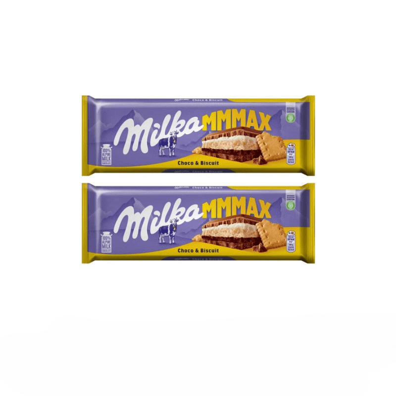 Milka Choco & Biscuit Tablet Chocolate 300 Gr Mmmax - 2 Pieces ...