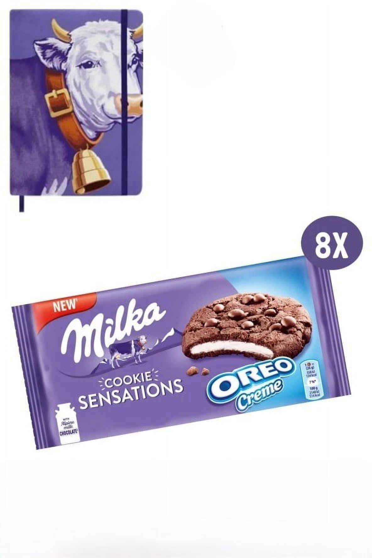 Milka Choco Sensations Oreo Cream Biscuits with Notebook Gift 156 gr- 8 ...